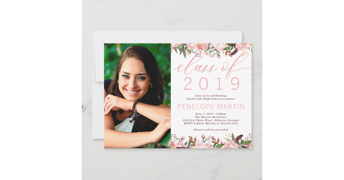 Graduation Party Invitation, Boho Invitation | Zazzle