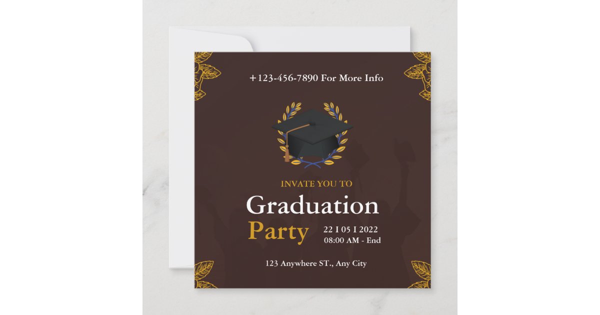 graduation party invitation for class | Zazzle