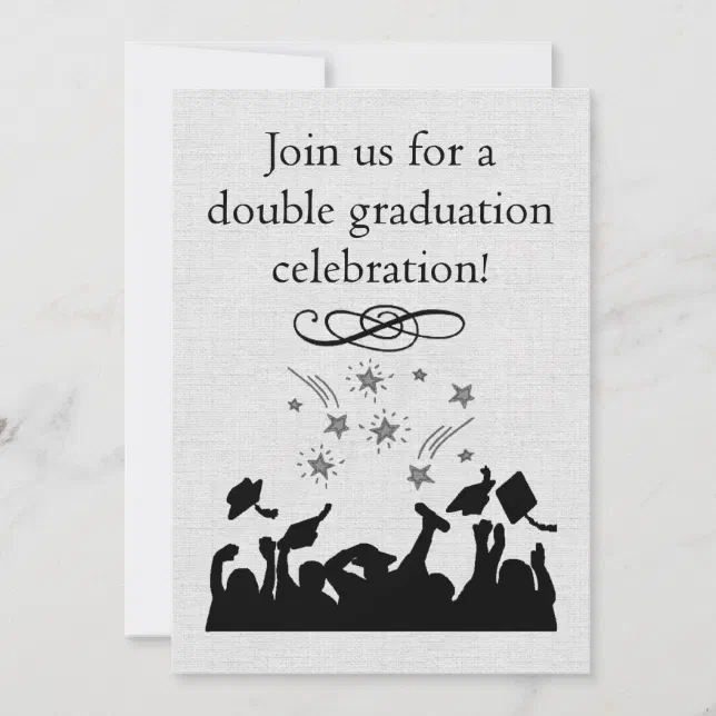 Graduation party Invitation for twins | Zazzle