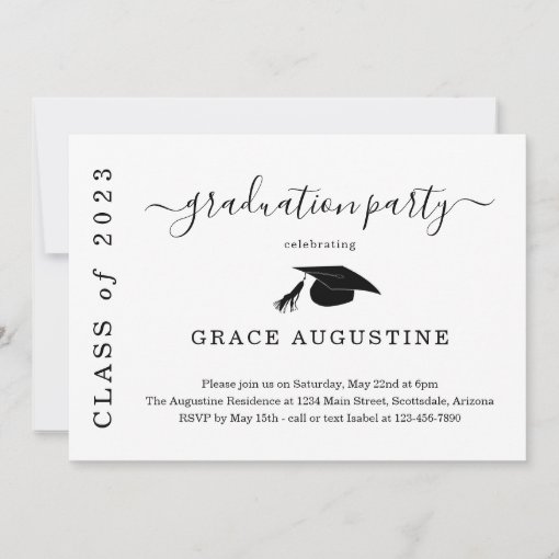 Graduation Party Invitation Insert | Zazzle
