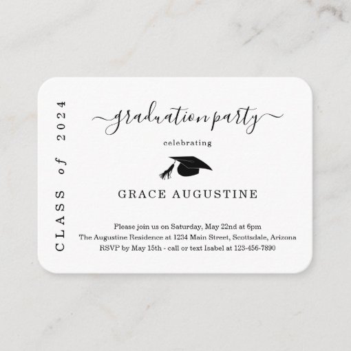 Graduation Party Invitation Insert | Zazzle