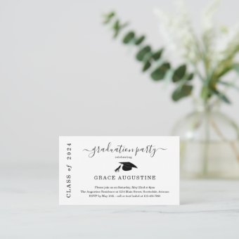 Graduation Party Invitation Insert | Zazzle