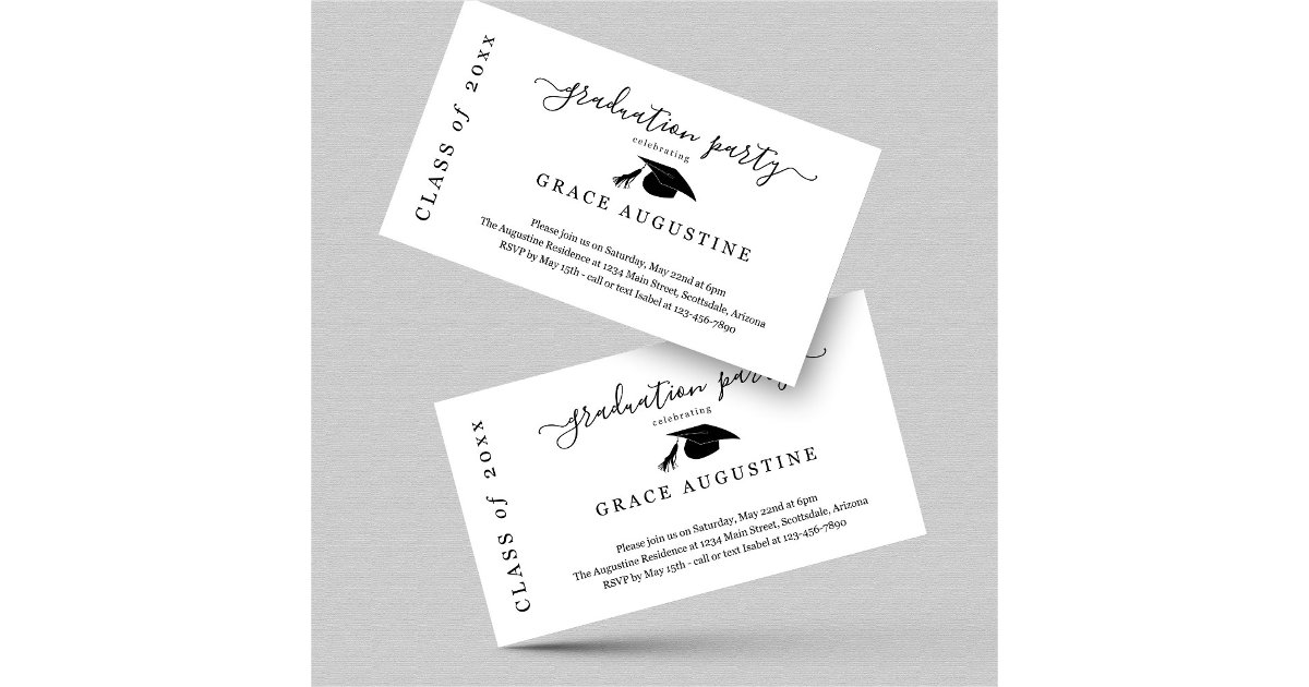 Graduation Party Invitation Insert | Zazzle