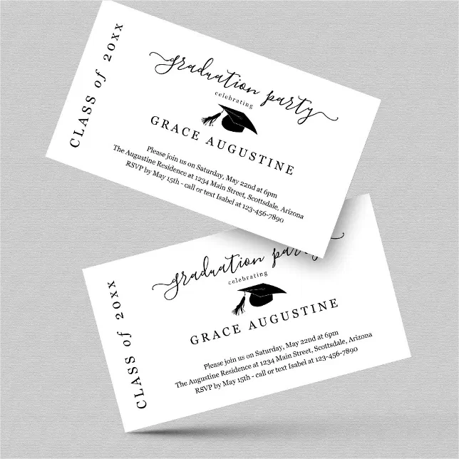 Graduation Party Invitation Insert | Zazzle