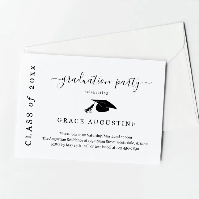 Graduation Party Invitation Insert | Zazzle
