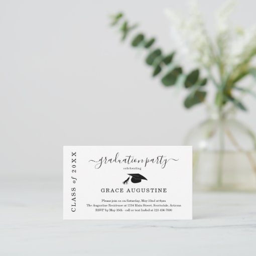 Graduation Party Invitation Insert | Zazzle