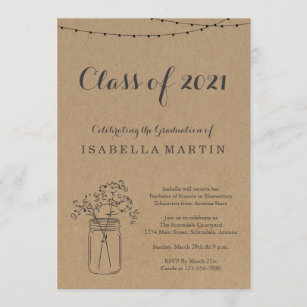 Rustic 2021 Graduation Invitations | Zazzle