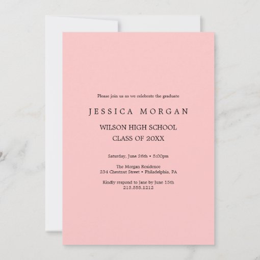 Graduation Party Invitation Script with Photo | Zazzle