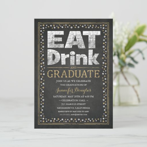 Graduation Party Invitations Unique Funny Grad | Zazzle