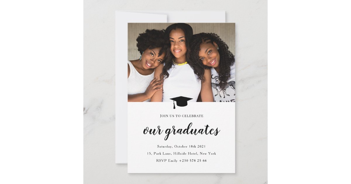 graduation party modern university dinner invitati invitation | Zazzle