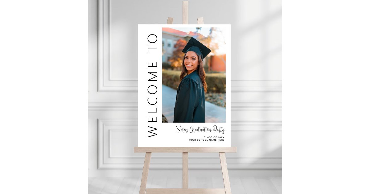 Graduation Party Photo Welcome Foam Board | Zazzle