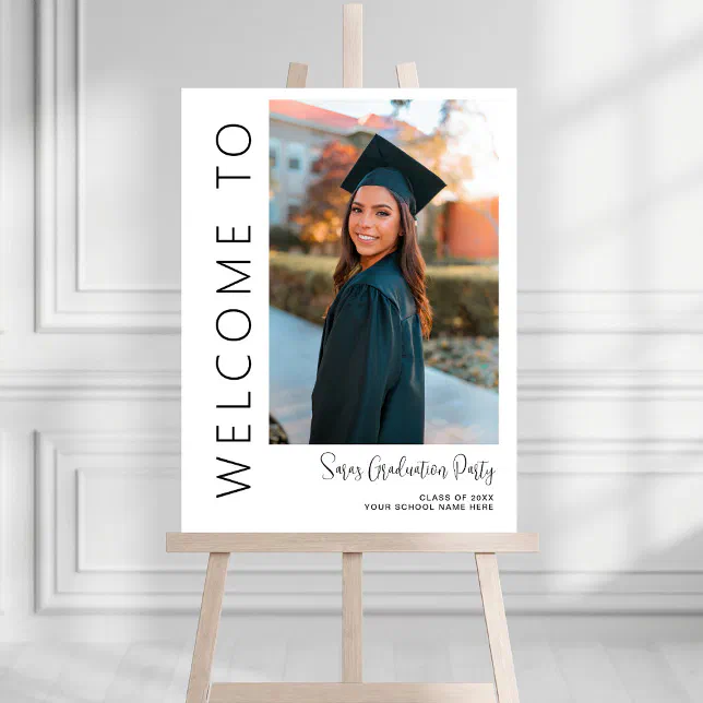 Graduation Party Photo Welcome Foam Board | Zazzle