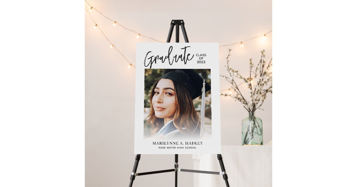 Graduation Party Photo Welcome Sign | Zazzle