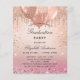 Graduation party pink rose gold budget invitation flyer | Zazzle