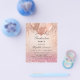 Graduation party pink rose gold budget invitation flyer | Zazzle