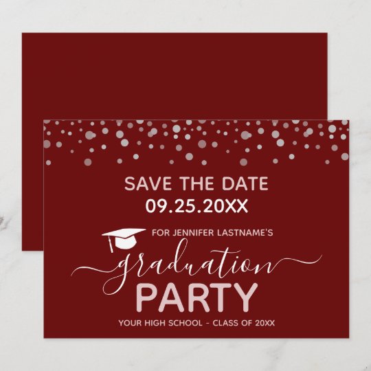 Graduation Party Save the Date Invitation | Zazzle.com