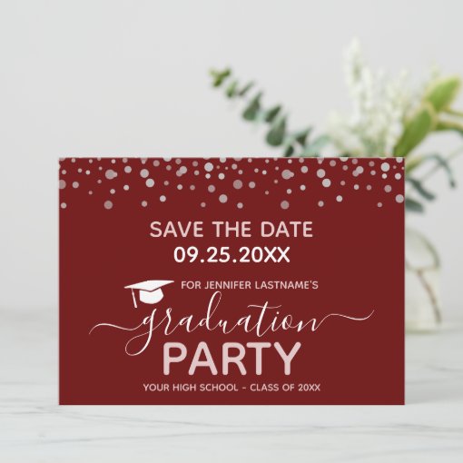 Graduation Party Save the Date Invitation | Zazzle