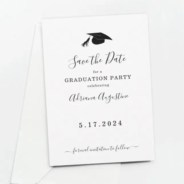 Graduation Party Save the Date Invitation | Zazzle