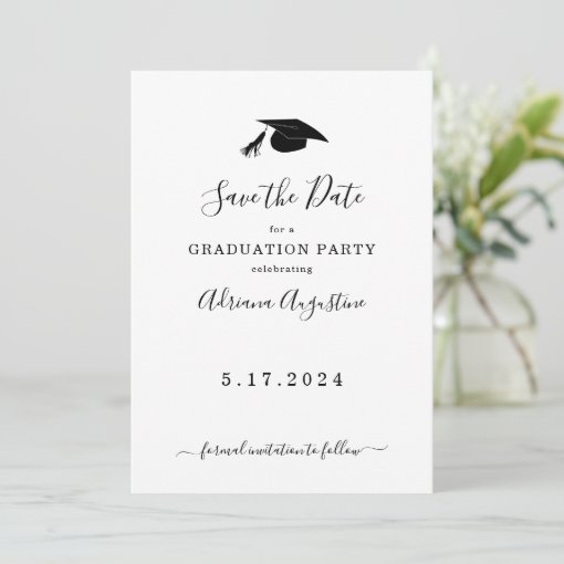 Graduation Party Save the Date Invitation | Zazzle