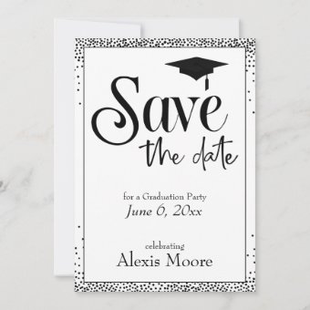 Graduation Party Save the Date Magnetic Card | Zazzle