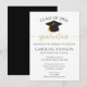 Graduation Party School Colors Black Invitation | Zazzle