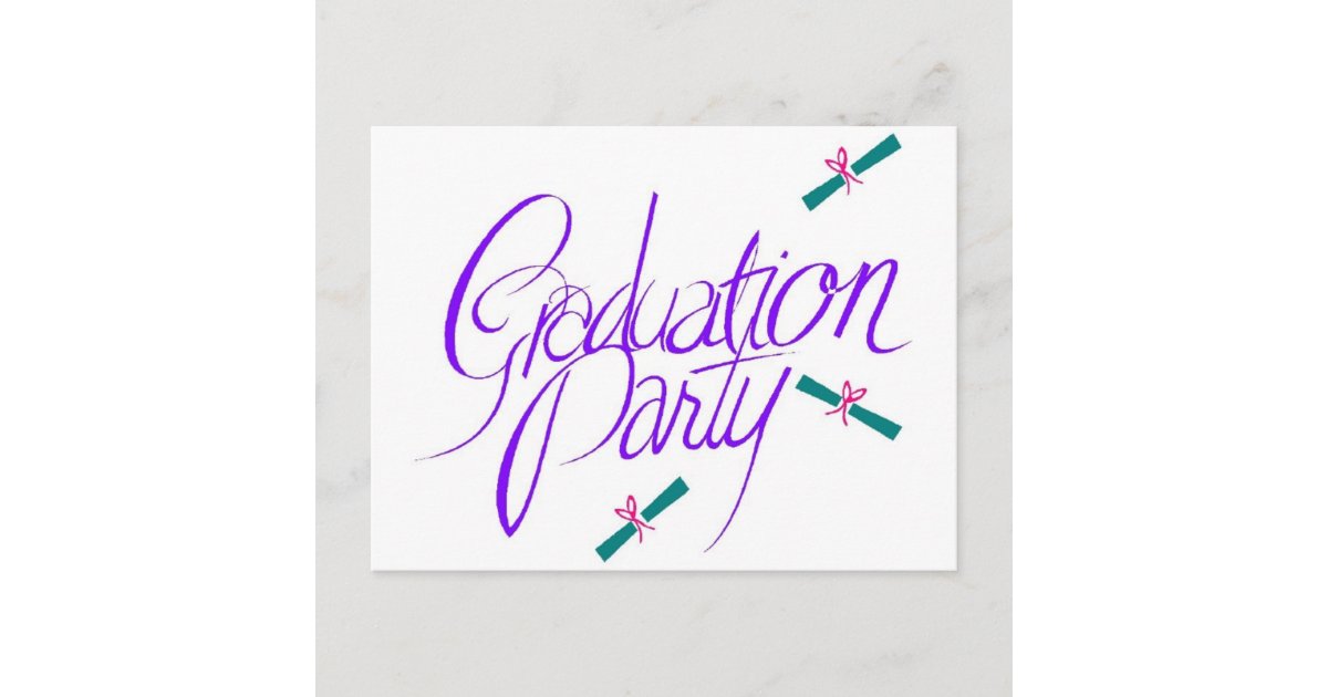 Graduation Party Supplies Postcards | Zazzle