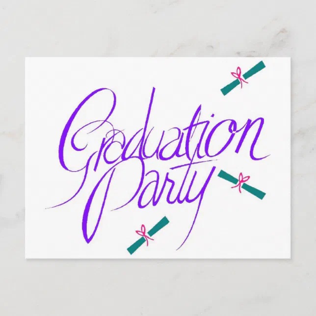 Graduation Party Supplies Postcards | Zazzle