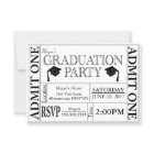 Graduation Party Ticket Invitation | Zazzle