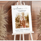 Graduation Party Welcome Sign | Boho Photo Welcome | Zazzle
