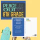 Graduation Peace Out 8th Grade Party Postcard | Zazzle