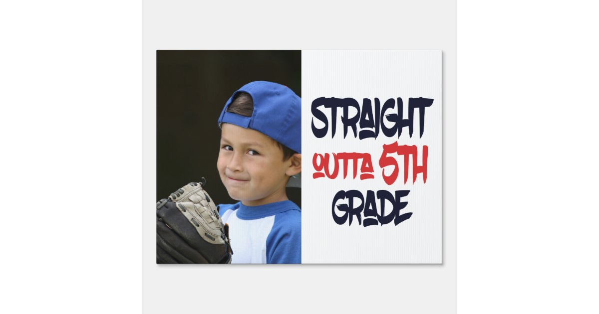 Graduation Photo 5th Grade Promotion Graduation Sign | Zazzle