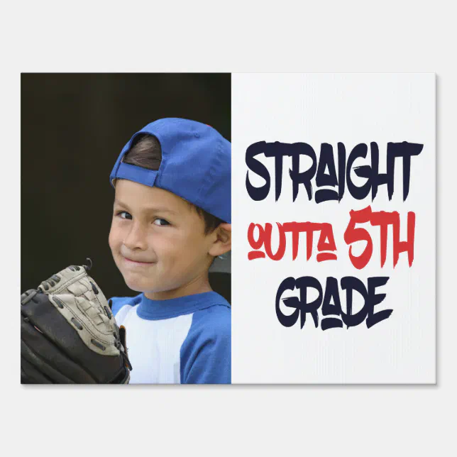 Graduation Photo 5th Grade Promotion Graduation Sign | Zazzle