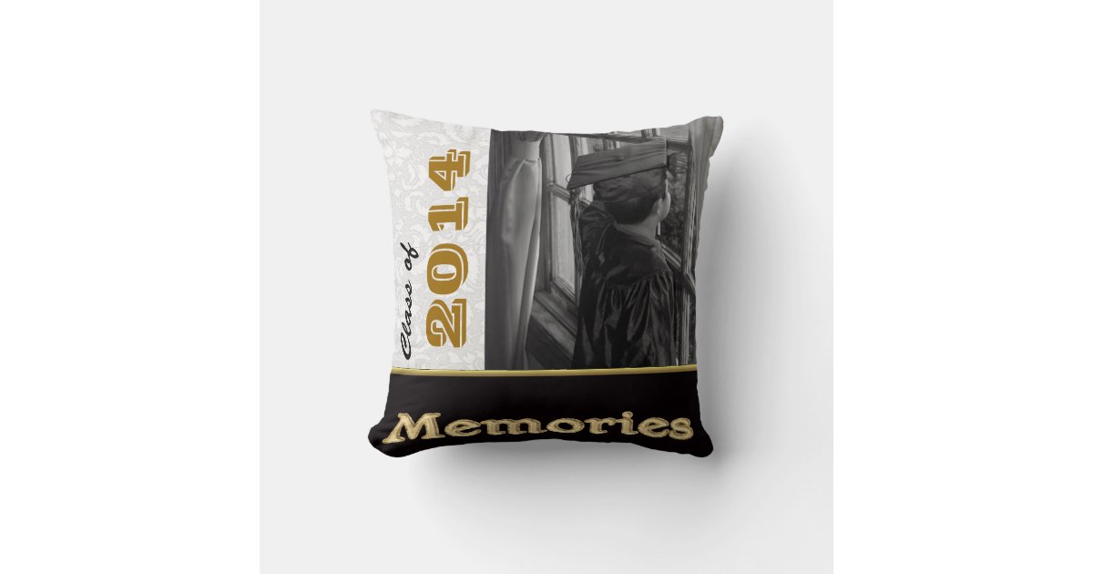 GRADUATION PHOTO & AUTOGRAPH PILLOW TEMPLATE | Zazzle