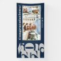 Graduation Photo Black and White Banner | Zazzle