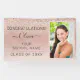 Graduation Photo Blush Pink Glitter Class of 2022 Banner | Zazzle