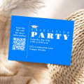 Graduation Photo Bright Blue Class Of 2023 QR Invitation | Zazzle