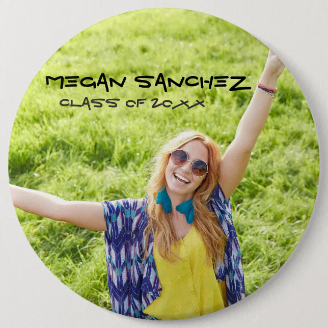 Graduation Photo Button | Zazzle