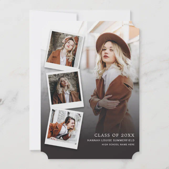 Graduation Photo Collage 2025 Announcement | Zazzle