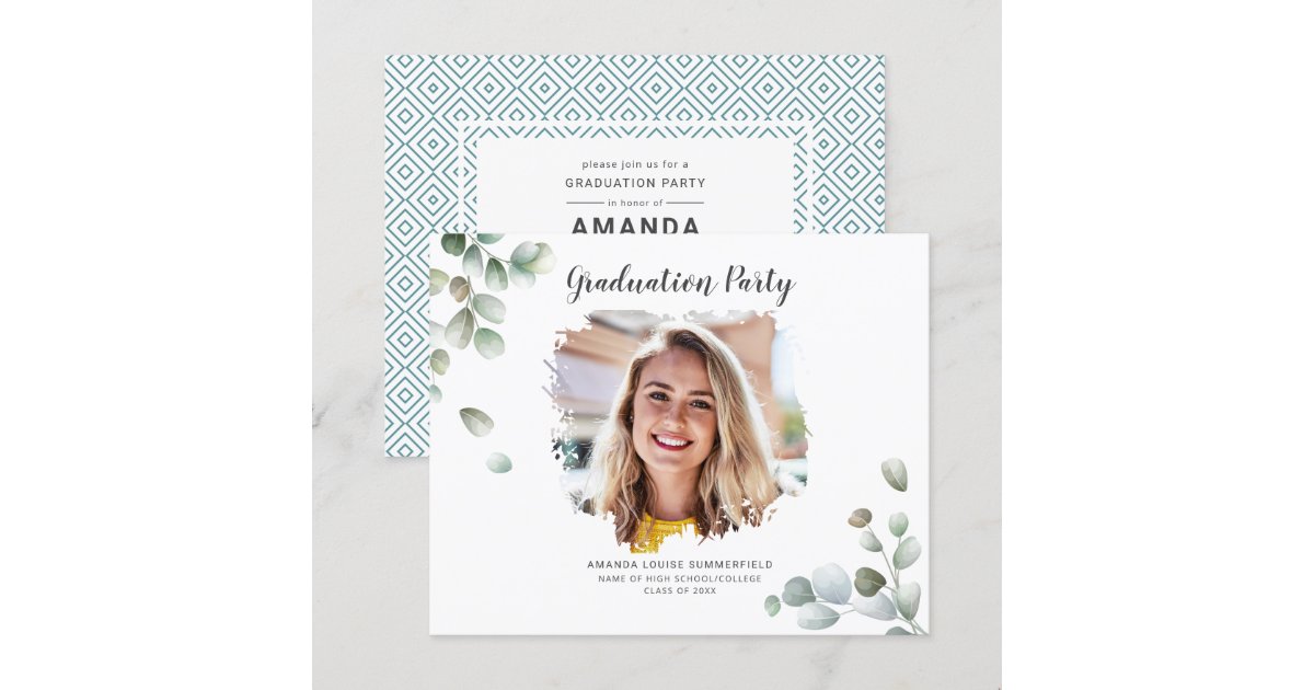 Graduation Photo Grad 2025 Party Invitation | Zazzle
