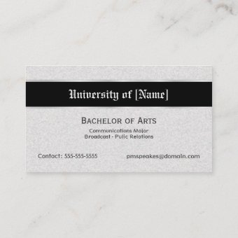 Graduation Photo Name Card - Gray and Black | Zazzle