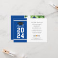 Graduation Photo Script Grad 2024 Party Invitation | Zazzle