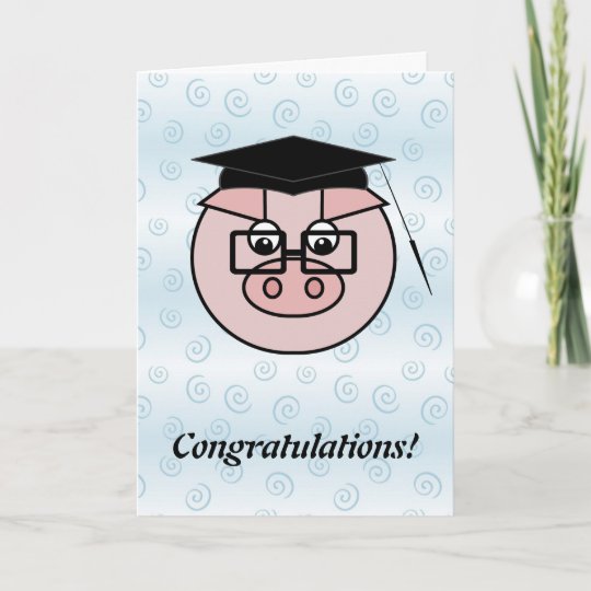 Graduation Pig Card | Zazzle.com