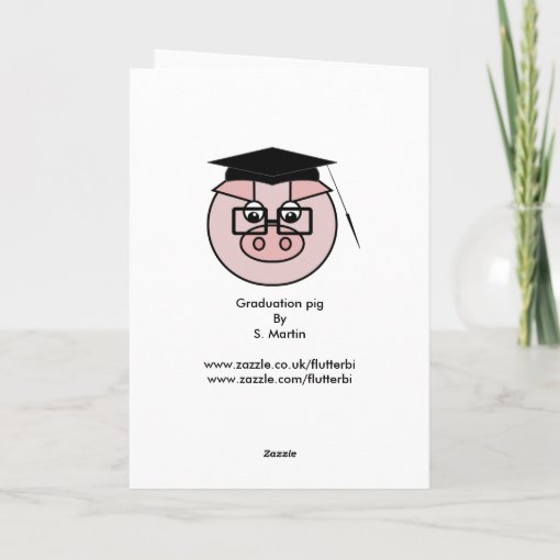 Graduation Pig Card | Zazzle