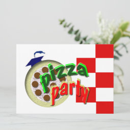 Graduation Pizza Party !!!! Invitation | Zazzle