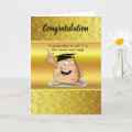Graduation potato character with a degree card | Zazzle