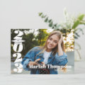 Graduation Purple Photo Simple Class Of 2023 QR Invitation | Zazzle