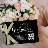 Graduation QR Code Party Invitation Photo Insert | Zazzle