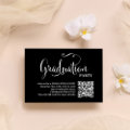 Graduation QR Code Party Invitation Photo Insert | Zazzle