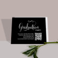 Graduation QR Code Party Invitation Photo Insert | Zazzle