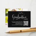 Graduation QR Code Party Invitation Photo Insert | Zazzle